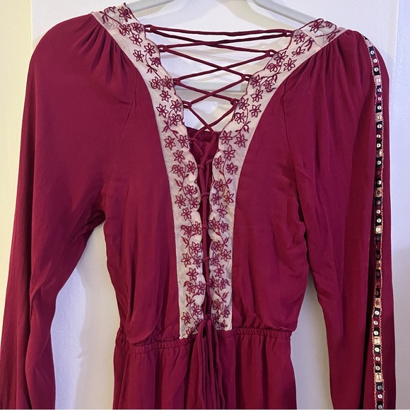 Dresses | Maroon Romper | Poshmark